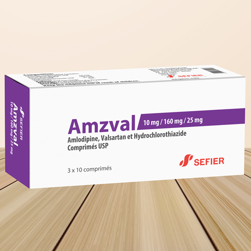 AMZVAL 10/160/25 MG 30 COMPRIMÉSMédicaments - MBOAPHARMA